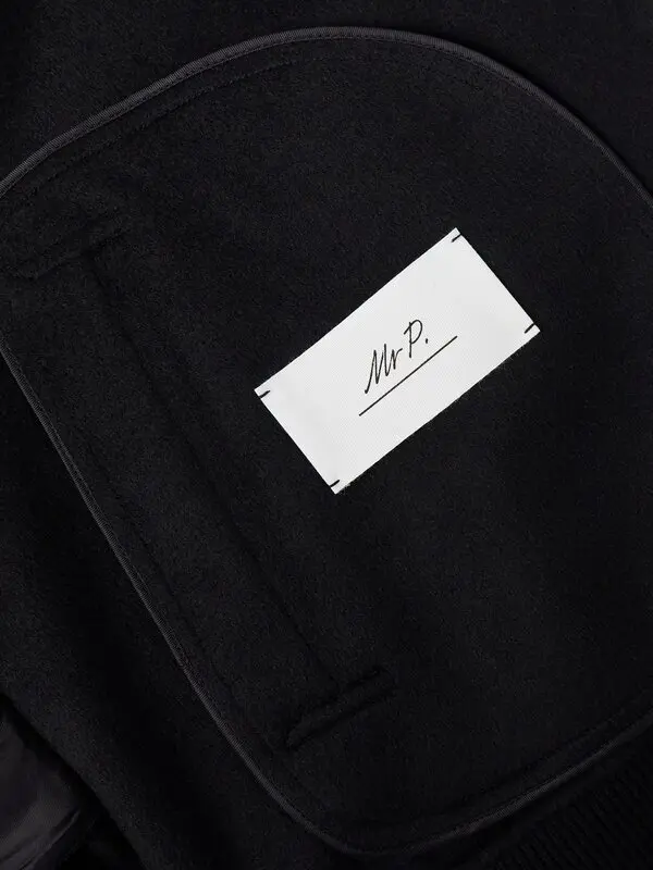 Mr P. Double-faced Wool And Cashmere-blend Hooded Jacket