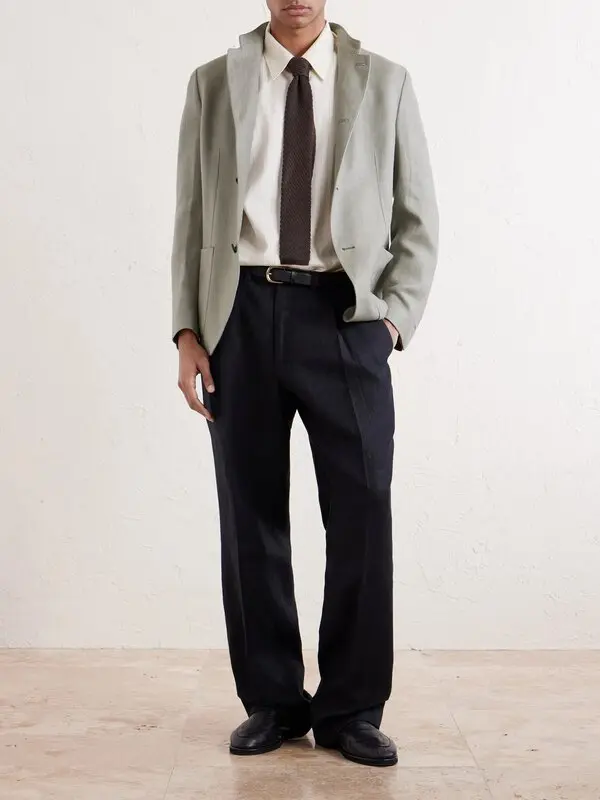 Eleventy Slim-fit Linen Blazer
