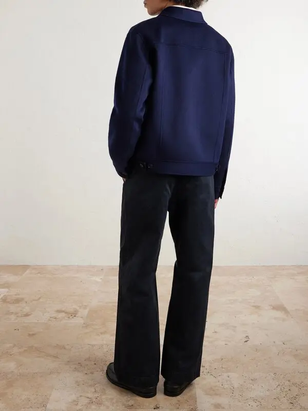 Mr P. Double-faced Wool And Cashmere-blend Trucker Jacket