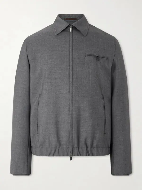 SLOWEAR Wool-canvas Blouson Jacket