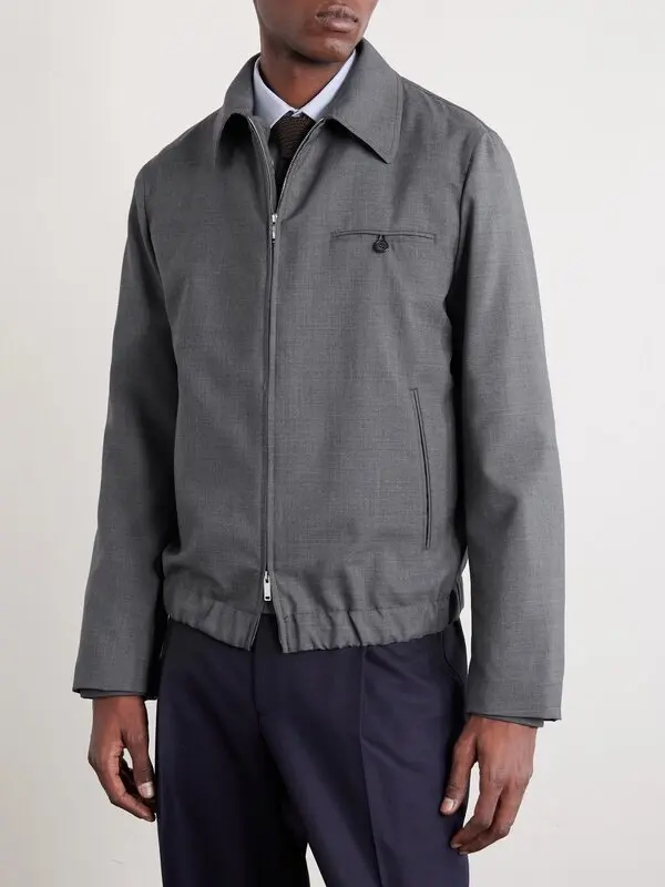 SLOWEAR Wool-canvas Blouson Jacket
