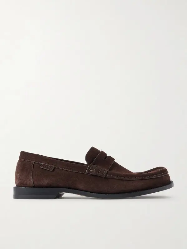 Loewe Campo Suede Loafers - Brown