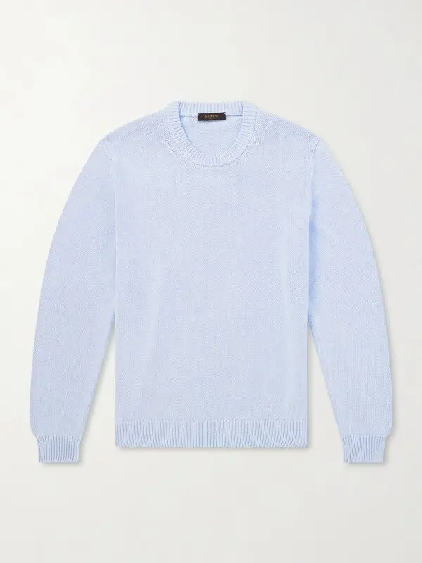 SLOWEAR Slim-fit Cotton Crewneck Sweater