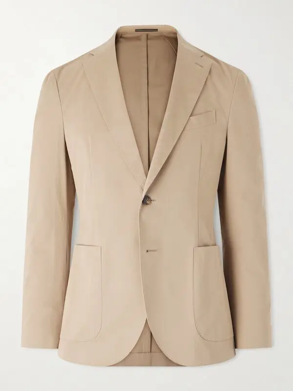 SLOWEAR Cotton-blend Suit Jacket - Neutrals