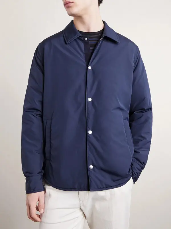 SLOWEAR Padded Shell Overshirt - Blue