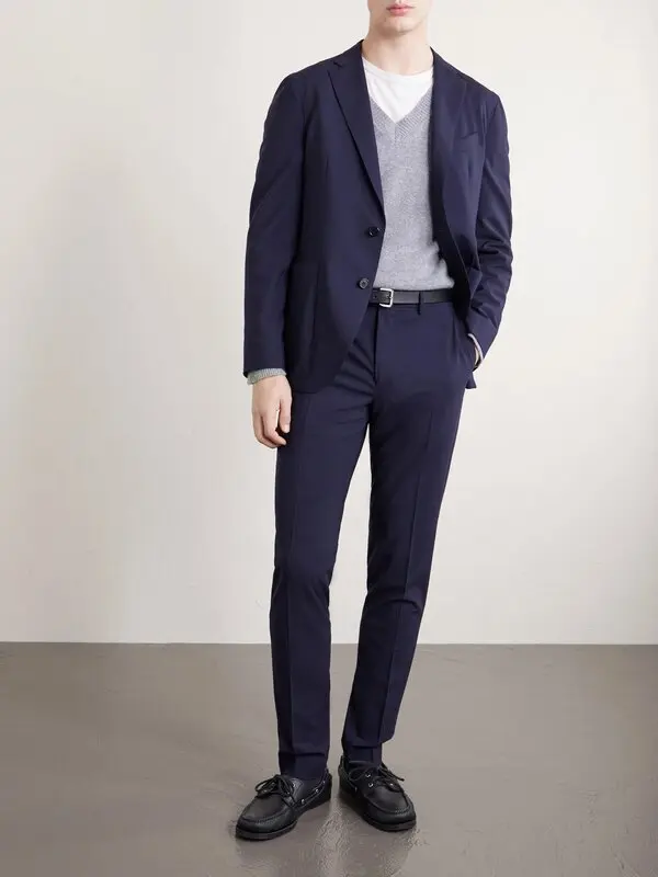 SLOWEAR Tapered Virgin Wool-blend Suit Trousers