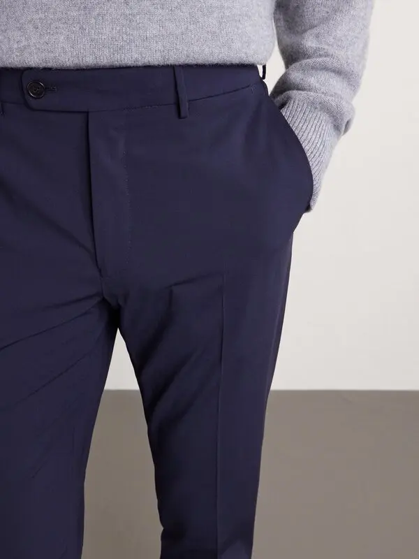 SLOWEAR Tapered Virgin Wool-blend Suit Trousers