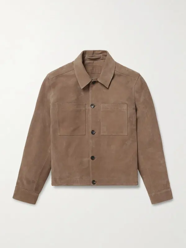 Mr P. Suede Overshirt - Brown