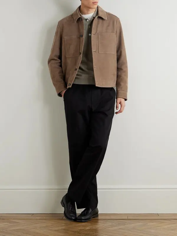 Mr P. Suede Overshirt - Brown