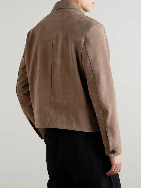 Mr P. Suede Overshirt - Brown