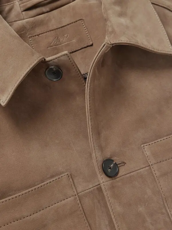 Mr P. Suede Overshirt - Brown