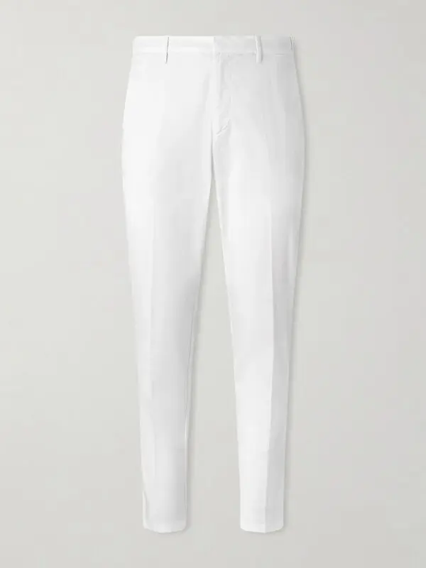 Altea Dumbo Tapered Cotton-blend Gabardine Trousers - White