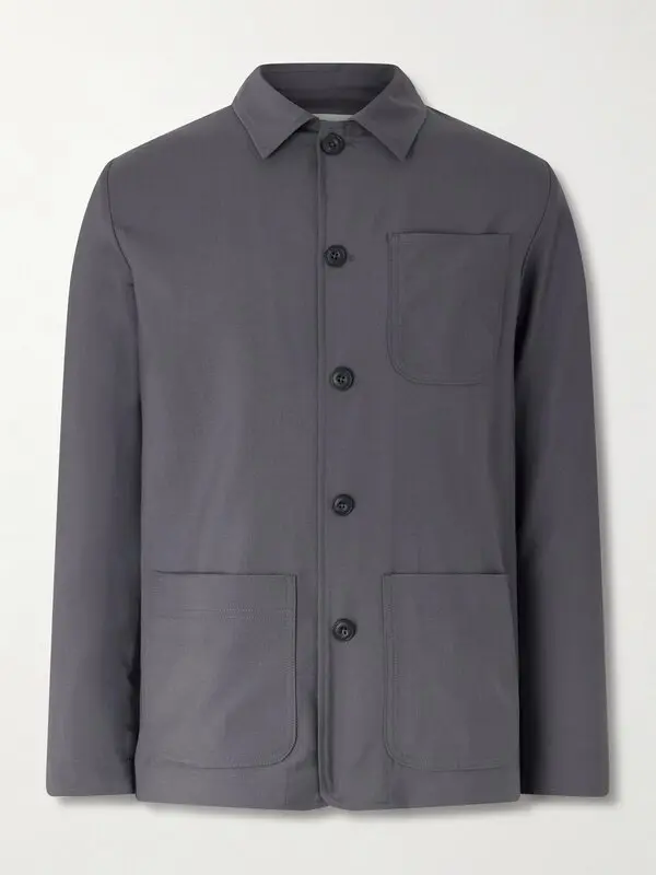 Altea Constantin Virgin Wool Overshirt - Gray