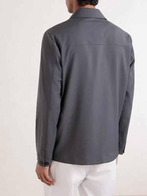 Altea Constantin Virgin Wool Overshirt - Gray