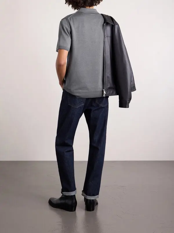 Mr P. Silk And Cotton-blend Polo Shirt
