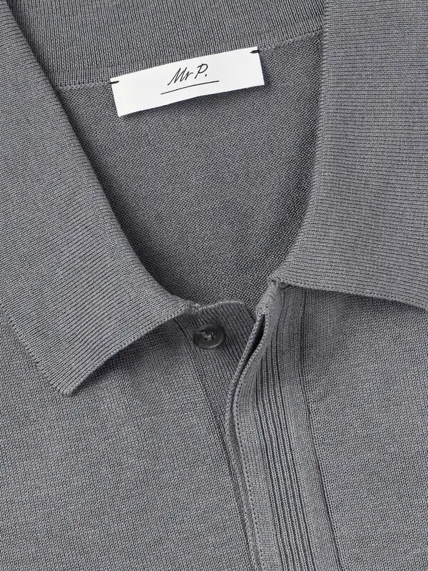 Mr P. Silk And Cotton-blend Polo Shirt