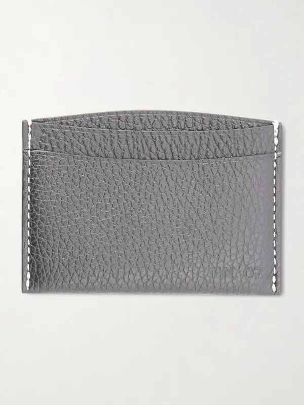 Nn07 Kard 90023 Full-grain Leather Cardholder - Gray