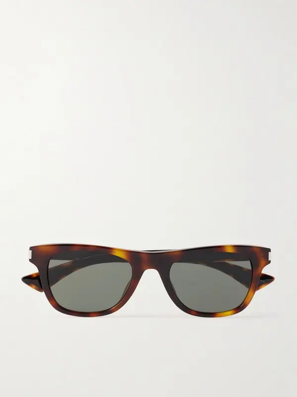 Saint Laurent Square-frame Acetate Sunglasses - Tortoiseshell