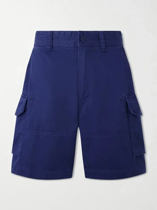 Polo Ralph Lauren Gellar Straight-leg Cotton-canvas Cargo Shorts - Blue
