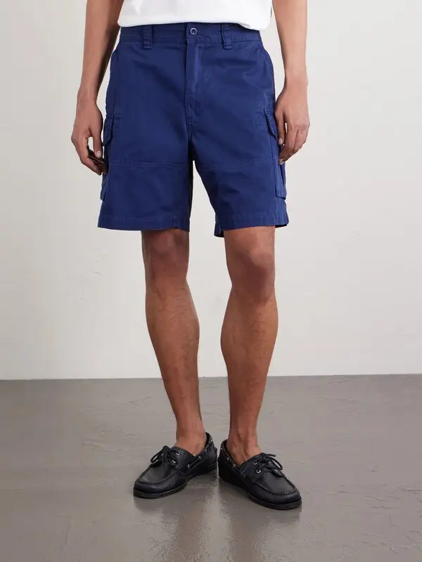 Polo Ralph Lauren Gellar Straight-leg Cotton-canvas Cargo Shorts - Blue