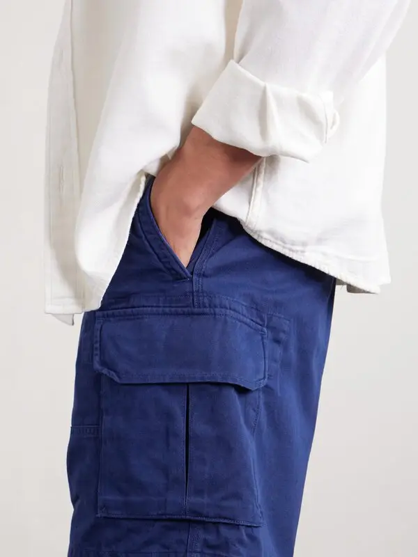 Polo Ralph Lauren Gellar Straight-leg Cotton-canvas Cargo Shorts - Blue