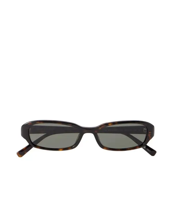Saint Laurent Panthos Oval-frame Sunglasses - Tortoiseshell