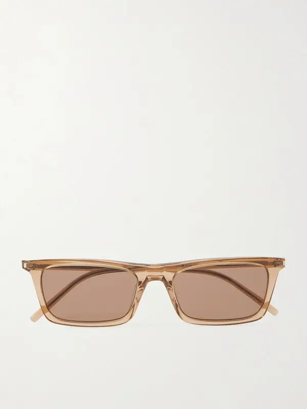 Saint Laurent Sl 890 Betty Rectangular Sunglasses - Brown