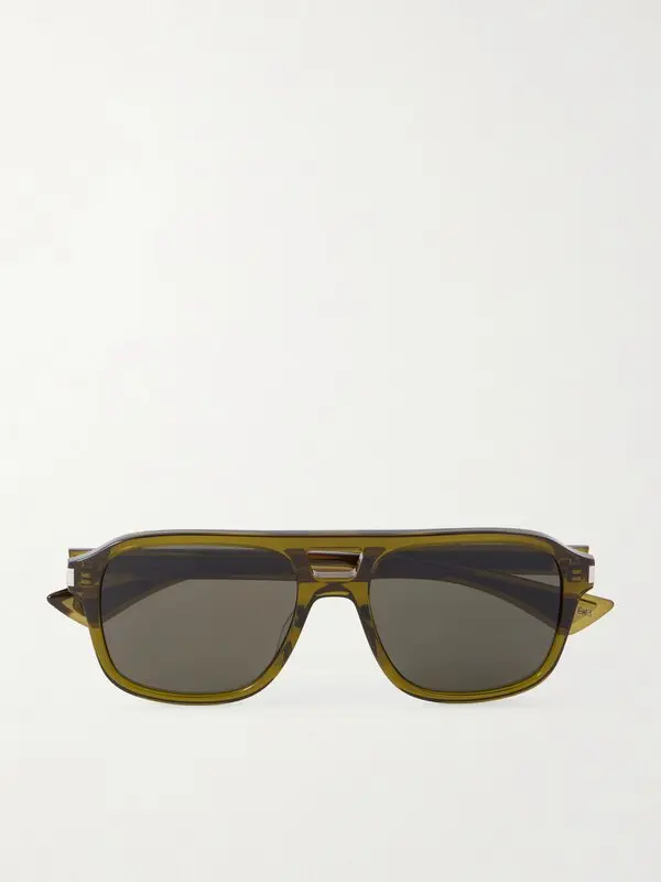 Saint Laurent Aviator-style Sunglasses - Green