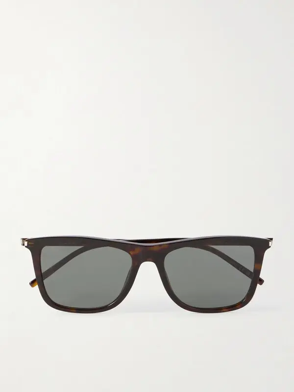 Saint Laurent Square-frame Sunglasses - Tortoiseshell
