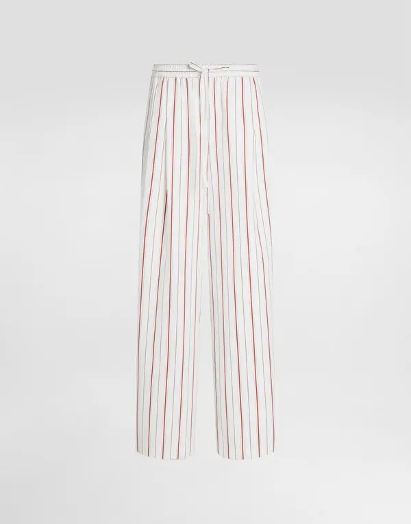 Dolce & Gabbana Striped Poplin Trousers - Multicolor