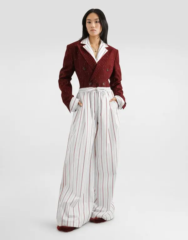 Dolce & Gabbana Striped Poplin Trousers