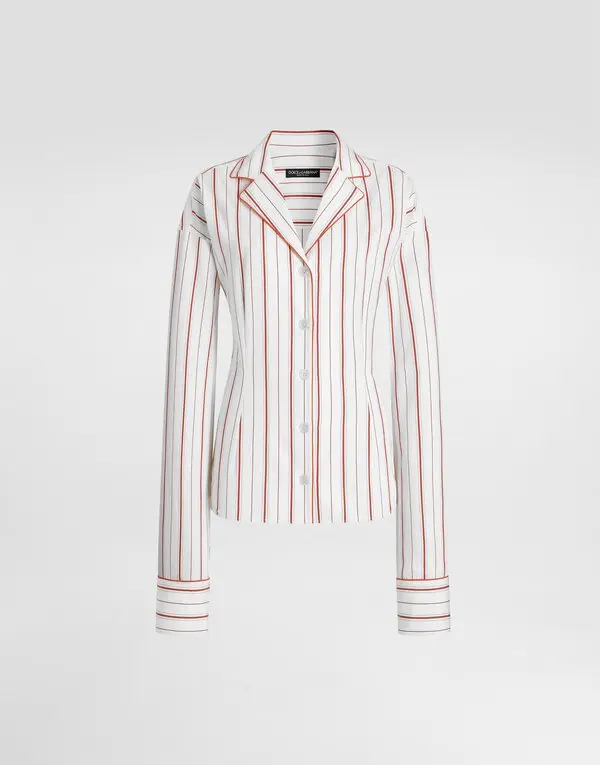 Dolce & Gabbana Striped Poplin Shirt - Multicolor