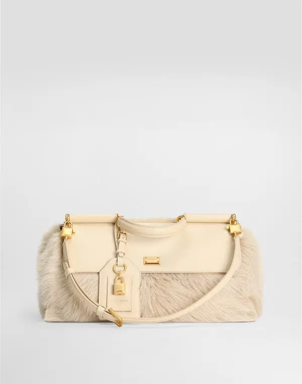 Dolce & Gabbana My Sicily Medium Handbag - Beige
