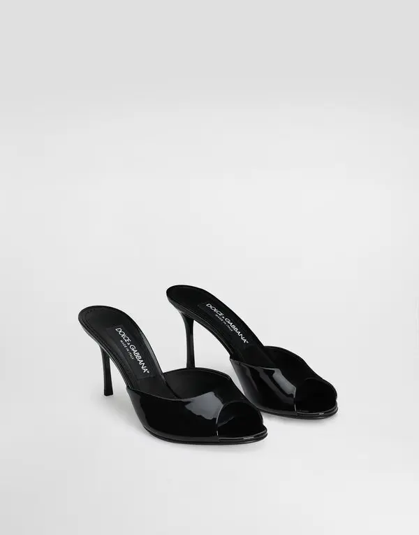 Dolce & Gabbana Keira Patent Leather Mules