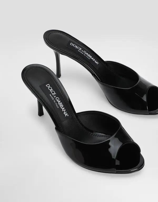 Dolce & Gabbana Keira Patent Leather Mules