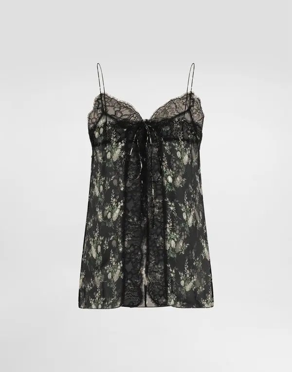 Dolce & Gabbana Floral Print Chiffon Top