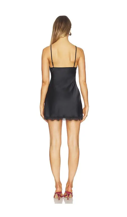 MORE TO COME Hallie Mini Dress With Lace Trim