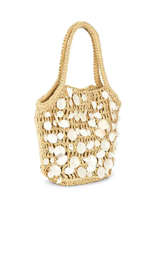 L*Space Alba Raffia Bag With Seashell Embellishment