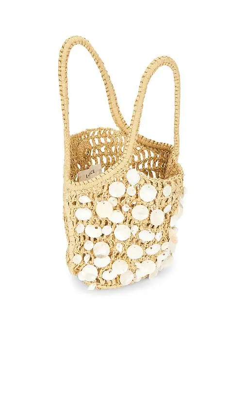 L*Space Alba Raffia Bag With Seashell Embellishment