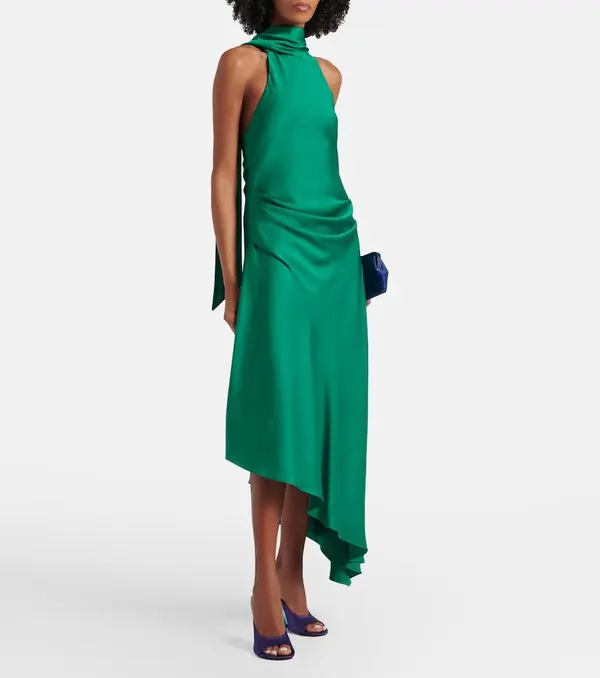 Simkhai Monica Asymmetric Midi Dress