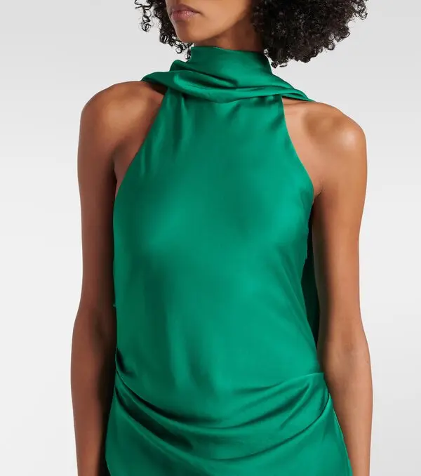 Simkhai Monica Asymmetric Midi Dress