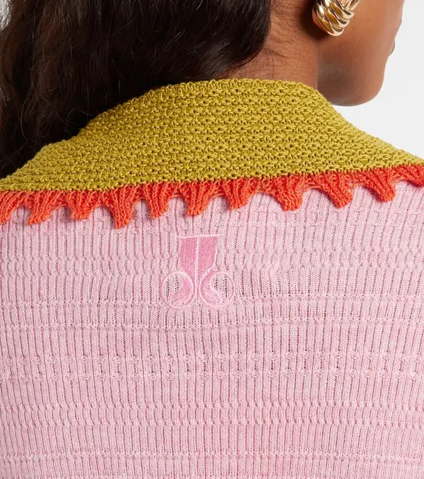La DoubleJ Picket Cotton And Wool Sweater