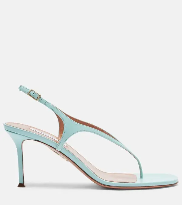 AQUAZZURA Bikini Thong Sandals - Blue
