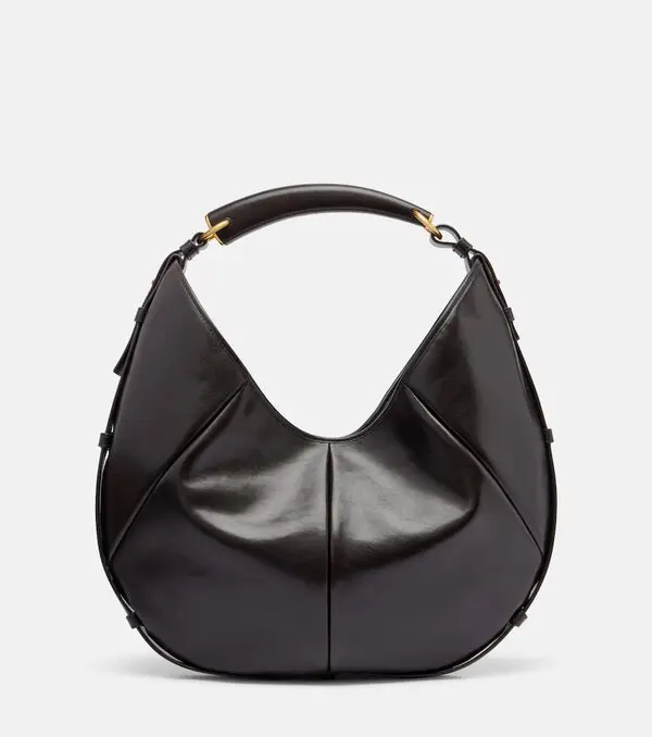 Saint Laurent Mombasa Medium Leather Shoulder Bag - Brown