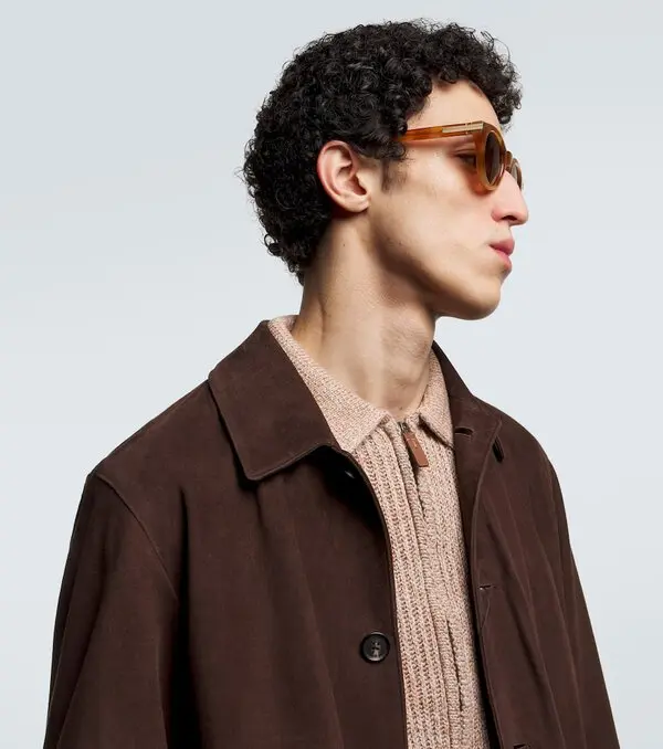 Zegna Round Frame Sunglasses