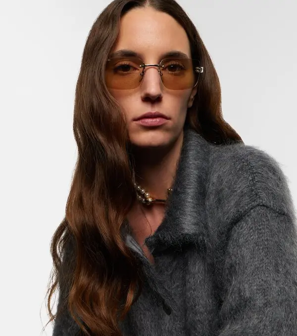 Gucci Signoria Rectangular Sunglasses