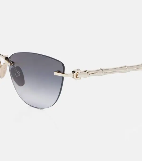 Gucci Bamboo Cat-eye Sunglasses - Grey
