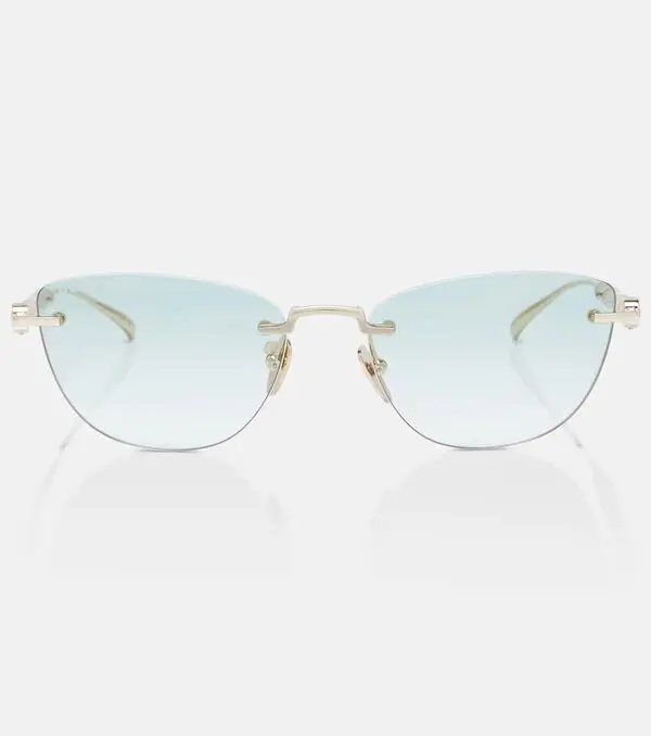 Gucci Bamboo Cat-eye Sunglasses - Green