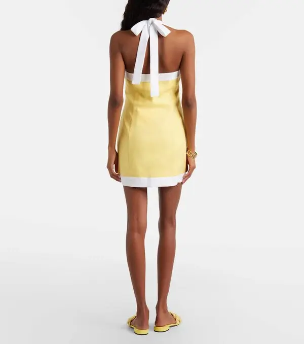 SIR. Linen Mini Dress - Yellow