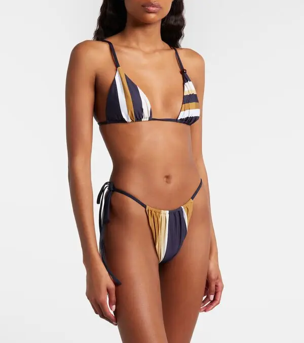 Sir The Label String Striped Bikini Bottoms